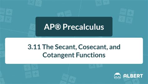 Understanding Reciprocal Trigonometric Functions Albert Resources