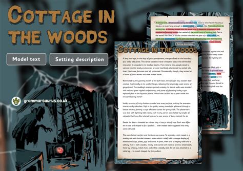 Year 5 Model Text Setting Description Cottage In The Woods Gbsct P5 Grade 4 And 4th Class