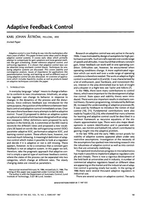 1987 adaptive feedback control astrom pdf control theory