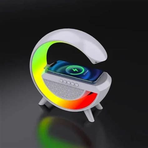 White G Shape Speaker Multicolor G Bluetooth Speaker With Charging
