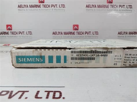 Siemens Simatic S7 6es7431 1kf10 0ab0 Analog Input Module Aeliya Marine