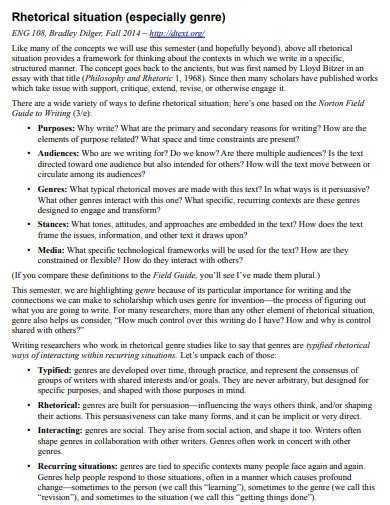 60 Rhetorical Situation Examples