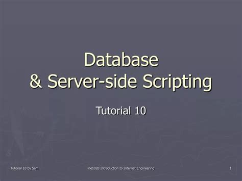 Ppt Database And Server Side Scripting Powerpoint Presentation Id4050203