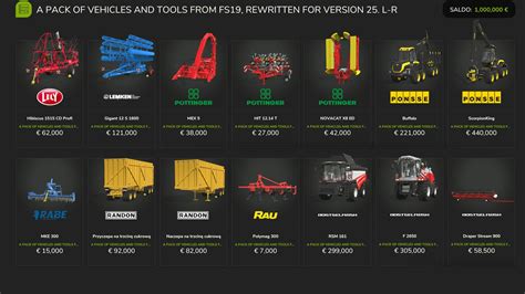 Fs19 Vehicles And Tools L R Fs25 Work In Progress Kingmods