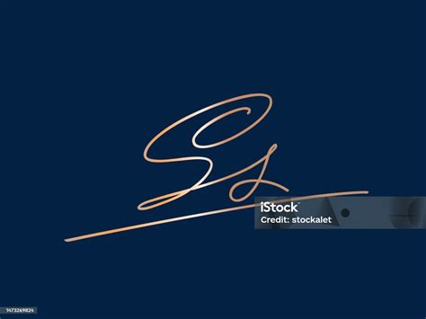 Ilustración De Logotipo De Monograma Ss Caracteres Decorativos De La