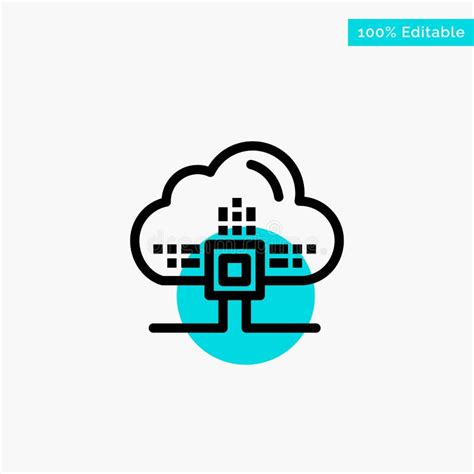 Based Data Cloud Science Turquoise Highlight Circle Point Vector