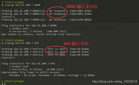 工具tcping 查看指定ip的端口是否打开xshell Tcping Csdn博客