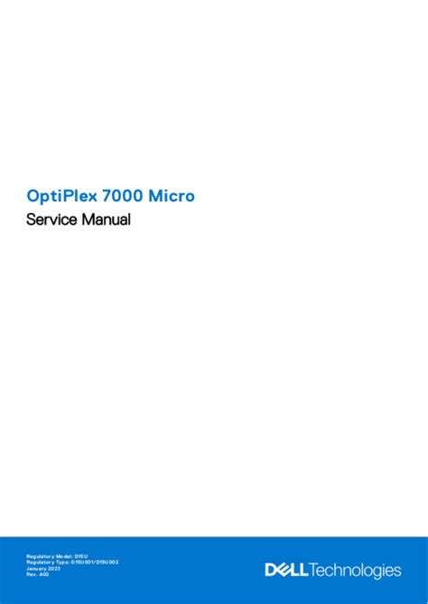 Petunjuk OptiPlex Micro Dell Halaman