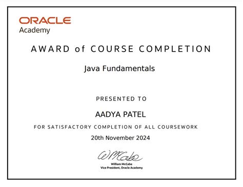 Aadya Patel On Linkedin Java Oracleacademy Javafundamentals Programming Softwaredevelopment