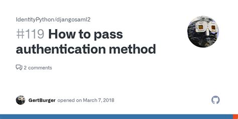 how to pass authentication method · issue 119 · identitypython