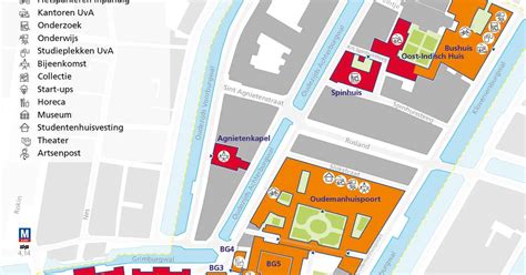 University Quarter Map Campus Development University Of Amsterdam
