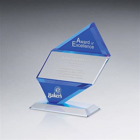 Angular Clear Blue Glass