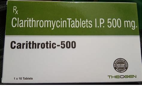 500mg Clarithromycin Tablets Ip At ₹ 100box Antibiotic Medicines In