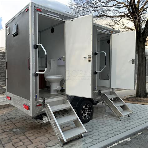 3 Station Portable Restroom Trailer Mobile Bathroom And Camping Toilet