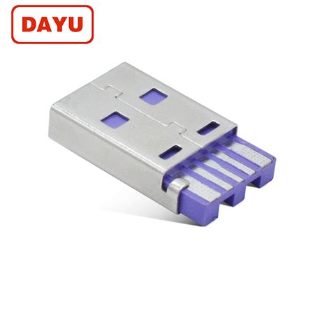 Usb A座公短体大电流全兼容5芯c7025高导铜