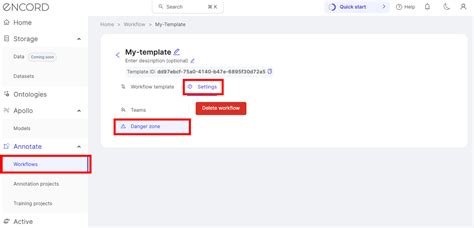 Workflows And Templates Encord