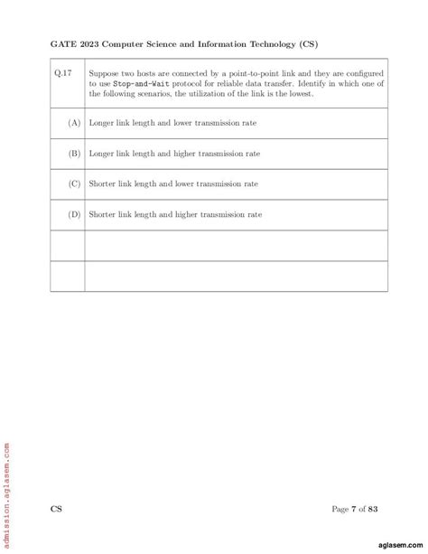 gate 2023 question paper pdf with solutions download here aglasem