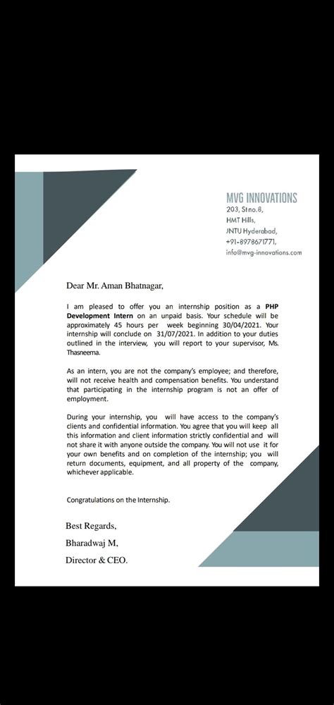 Php Internship Linkedin Opportunity Career Aman Bhatnagar