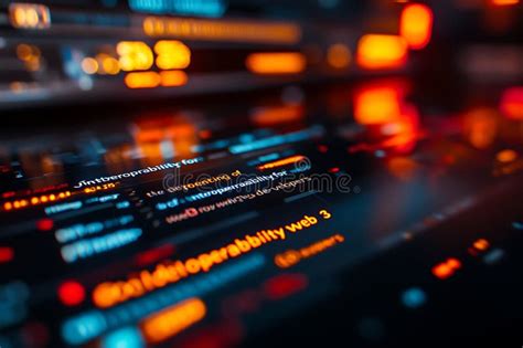 web 3 development interoperability for developers stock illustration