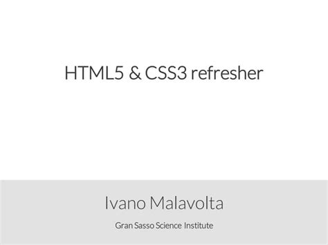 [2015 2016] html5 and css3 refresher pdf