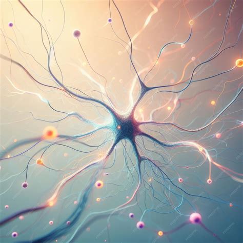 Premium Ai Image Abstract Fractal Neuron Brain Background