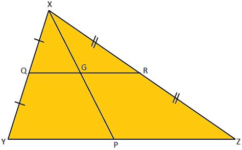 Straight Line Drawn From The Vertex Of A Triangle To The Base Diagram