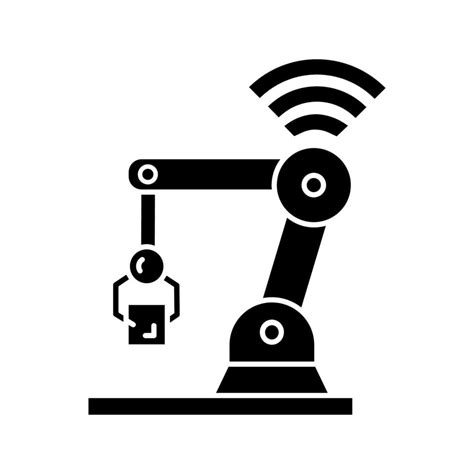 IoT Robot Glyph Icon Vector Art At Vecteezy