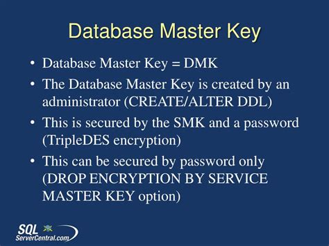 Database Master Key And Certificate For Backup Encryption Hhct