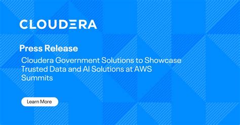 Steven Matison On Linkedin Cloudera Government Solutions To Showcase