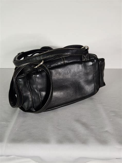 Black Leather Mini Backpack Etsy