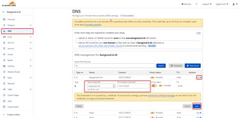 วธการตงคาเมอตองการใชงาน DNS ท Cloudflare Bangmod Knowledge Base