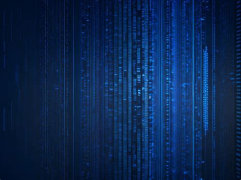 Premium Photo Blue Digital Binary Data On Computer Screen Background