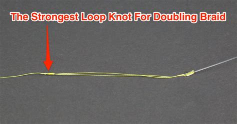 The Strongest Knot For Doubling Over Braided Line Knot Contest