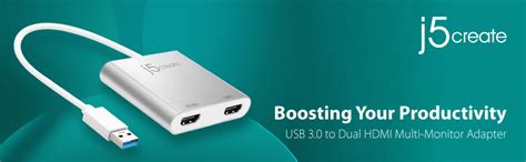Amazon Com J Create USB To HDMI Adapter Dual HDMI USB Multi