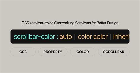 Css Scrollbar Color Customizing Scrollbars For Better Design