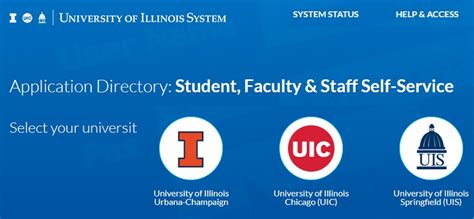 Uiuc Self Service Portal Student Login Illinois University
