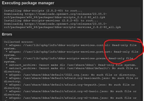 Unable To Remove Or Install Package Installing And Using Openwrt