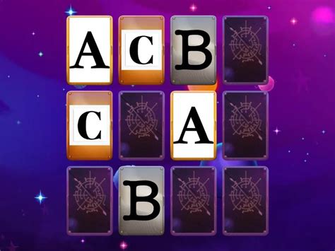 Memory Abc Matching Pairs