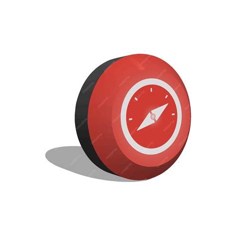 Premium Vector Compass 3d Icon Flat Vector Design Illustration