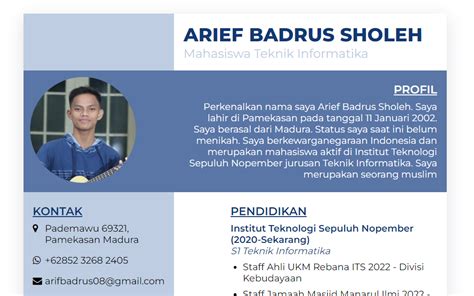 pweb a tugas 1 membuat situs pribadi dengan html dan css