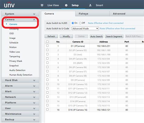 unv recorder add device via rtsp 5 2021 fw web gui