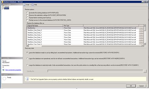 Sql Server Restore Database Why Are File Names All The Same
