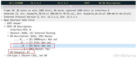 Wireshark的ospf报文抓包和分析（单区域ospf实验）ospf抓包分析 Csdn博客