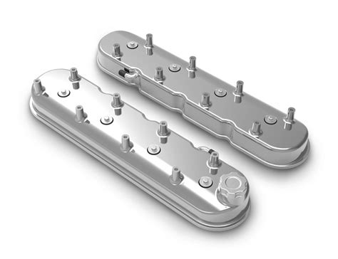 Holley Tall Ls Valve Covers With Coil Mounts Polished Cast Aluminum