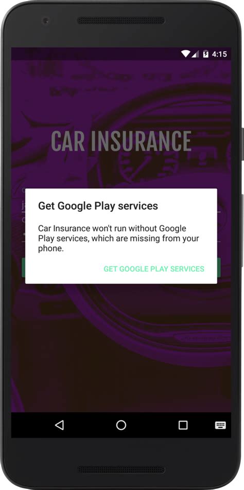 Android Dialog Error Google Play Services Develou
