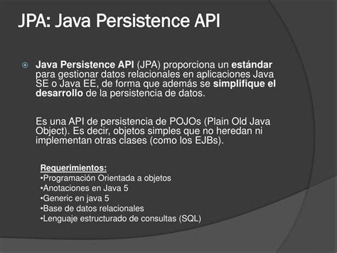 Ppt Java Persistence Api Jpa Powerpoint Presentation Free