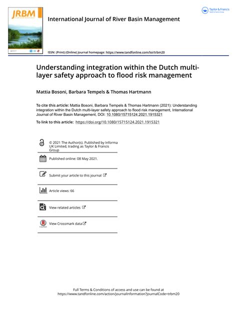 Pdf Understanding Integration Within The Dutch Multi Layer Safety