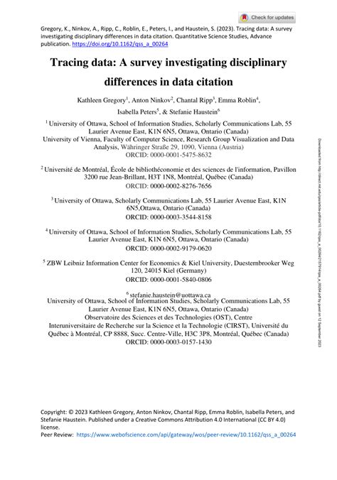 pdf tracing data a survey investigating disciplinary differences in