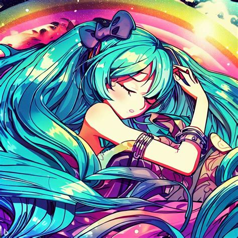 Artstation Miku Sleeping Artworks