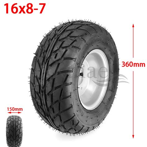 125cc 110cc 쿼드 바이크 atv atv 카트 휠 액세서리에 적합한 16x8 7 인치 오프로드 타이어 및 휠